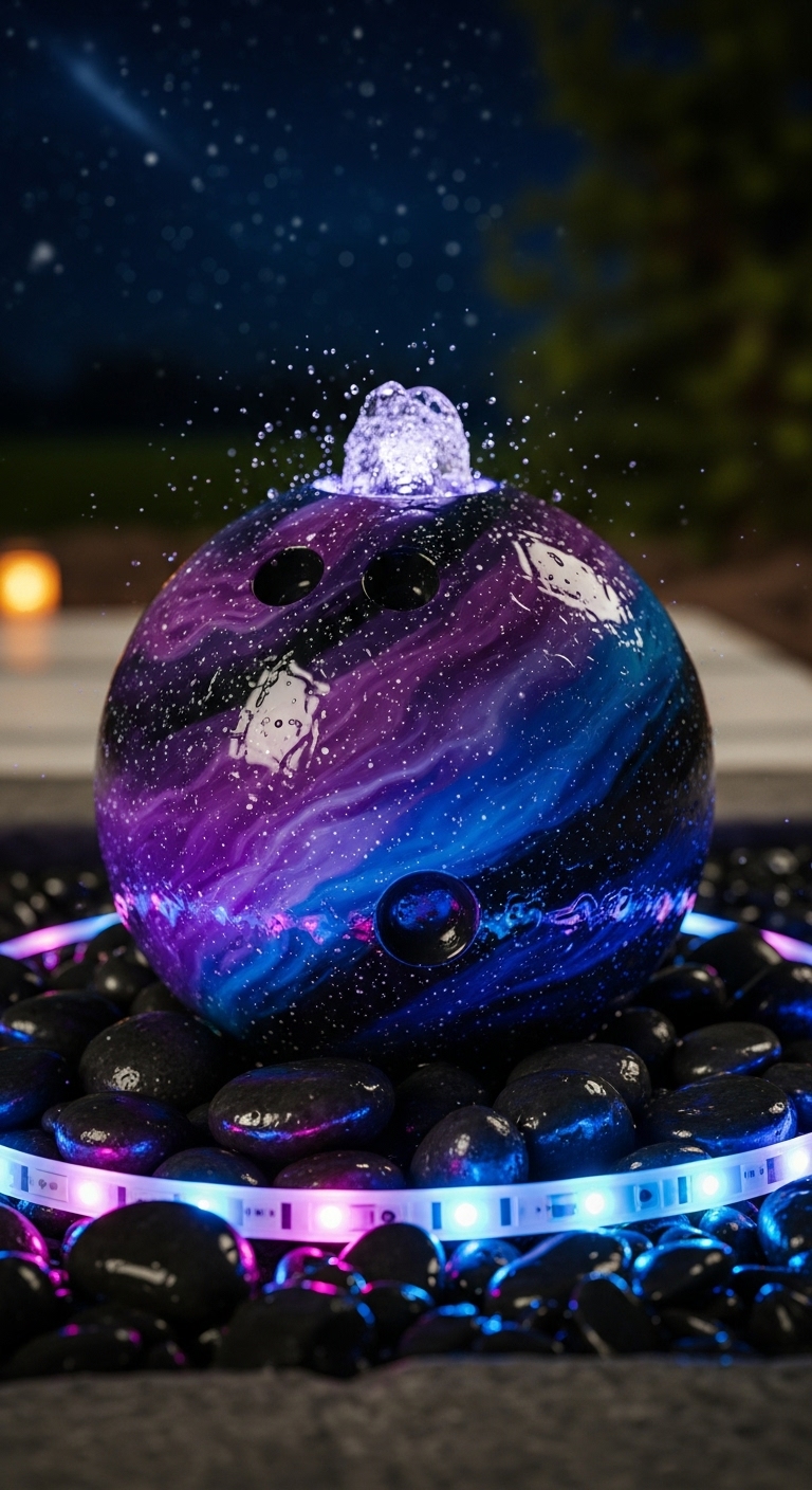 15+ Bowling Ball Fountain Ideas For Unique Garden Decor