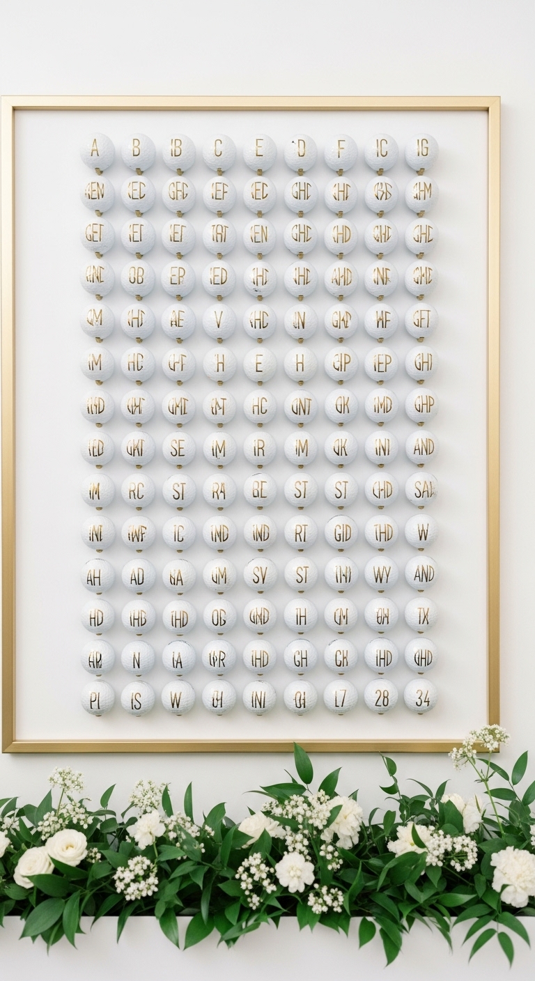 Golf Ball Seating Chart: 15 Creative & Fun Ideas For Weddings, Parties ...