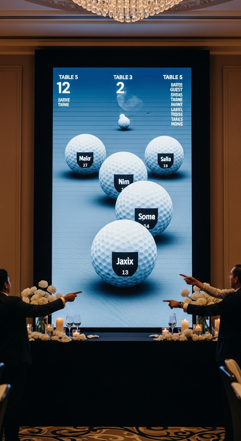 Golf Ball Seating Chart: 15 Creative & Fun Ideas For Weddings, Parties ...