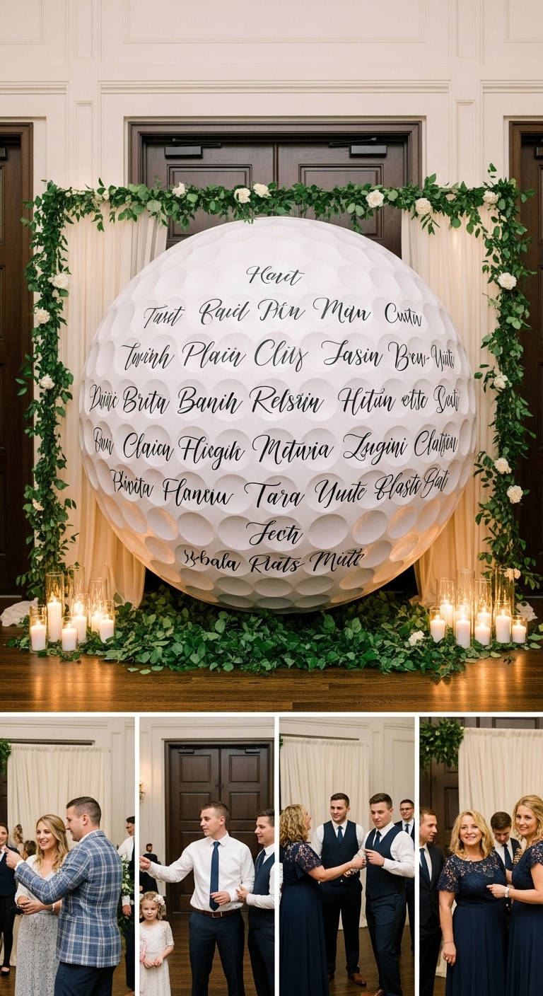 Golf Ball Seating Chart: 15 Creative & Fun Ideas For Weddings, Parties ...