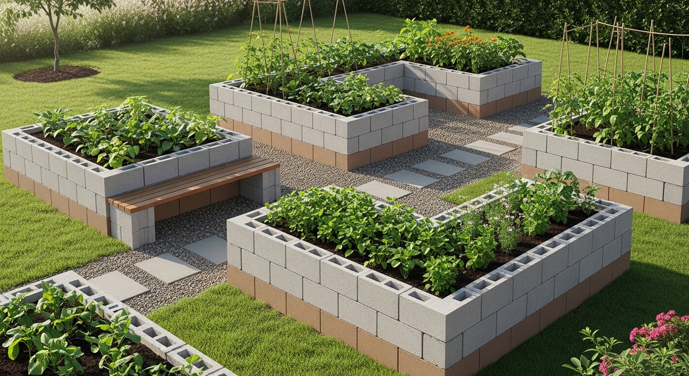 Raised Garden Beds Cinder Blocks: 15 Clever And Stylish Ways To Build ...