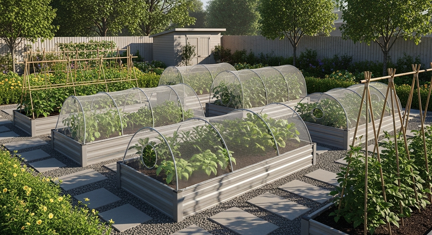 Raised Garden Beds Netting: 15 Smart Ideas To Protect And Perfect Your ...