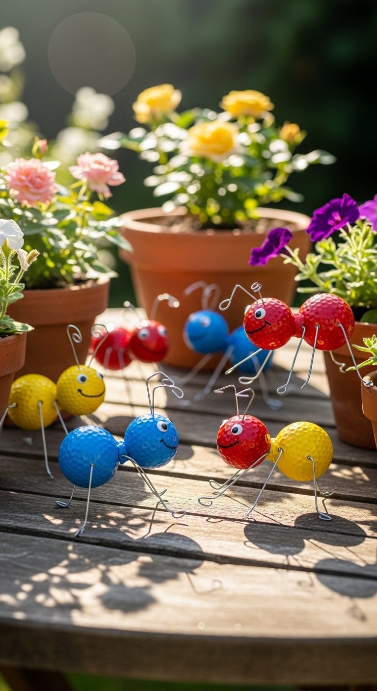 Golf Ball Ants: 15 Creative Ways To Turn Golf Balls Into Adorable ...