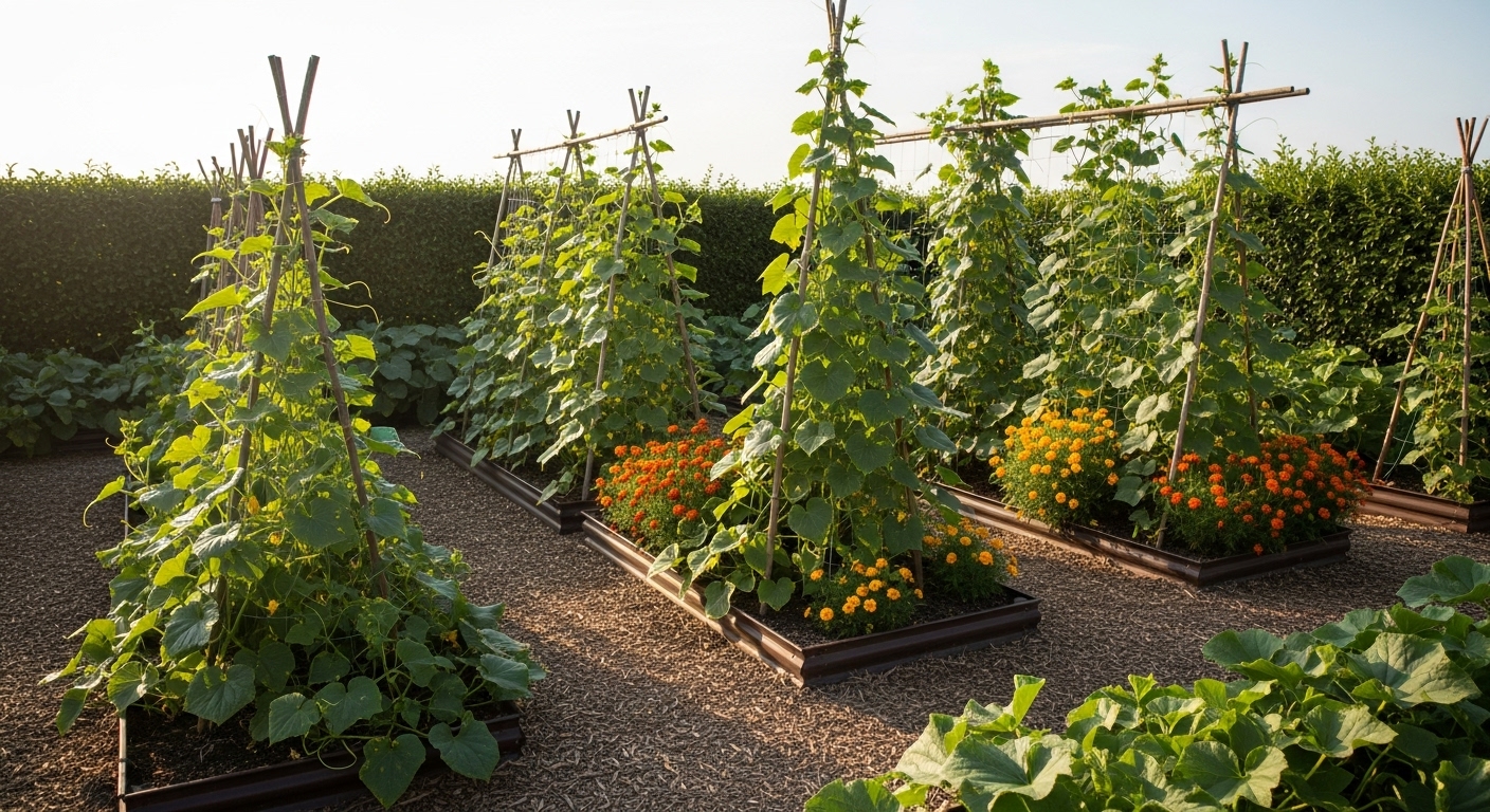 15 Cucumber Garden Ideas For A Fresh & Productive Space