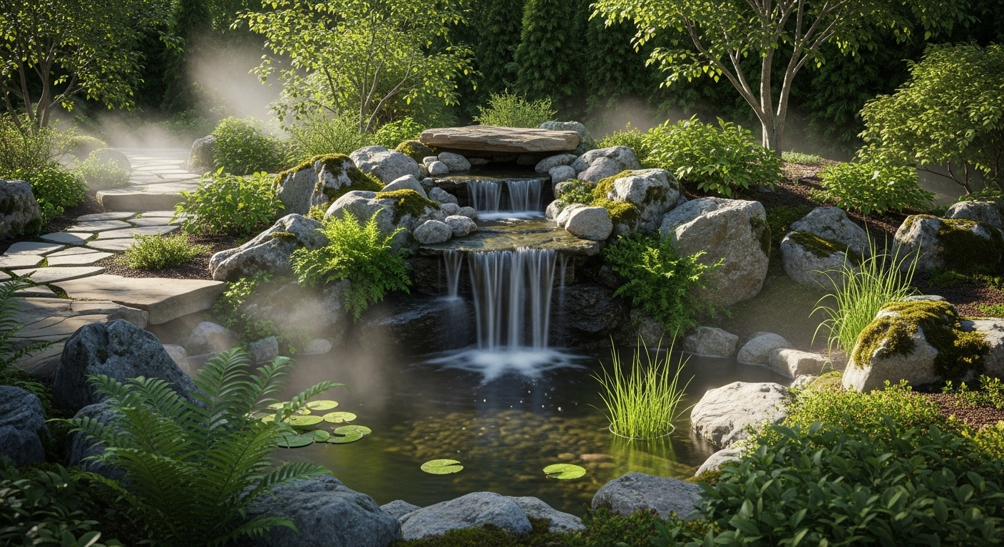 15 Waterfall Garden Ideas That Turn Any Yard Into A Calm Little Escape