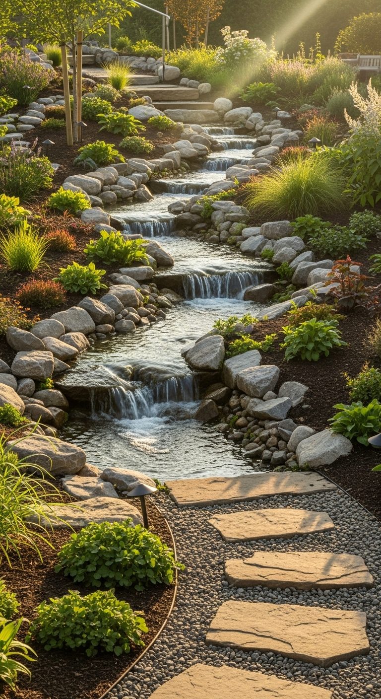 15 Waterfall Garden Ideas That Turn Any Yard Into A Calm Little Escape