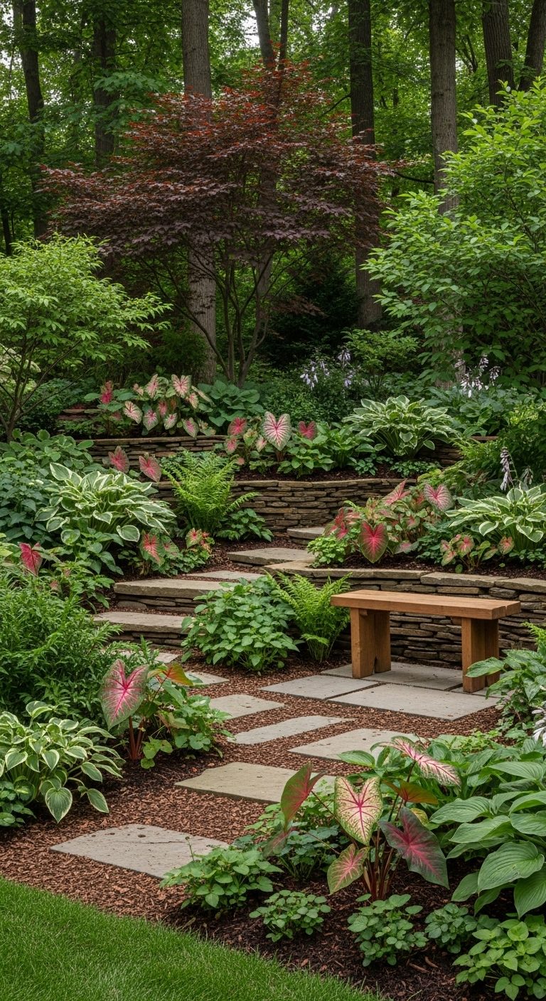 15 Stunning Caladium Garden Ideas For Vibrant Shaded Spaces
