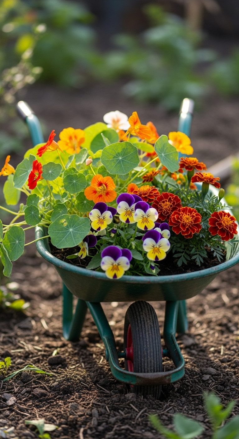 15 Wheelbarrow Garden Ideas To Transform Your Outdoor Space