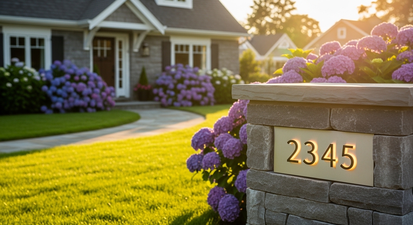 15 Front Yard Address Sign Ideas For Stylish Homes