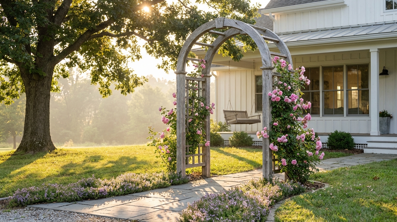 15 Front Yard Arbor Ideas For Stunning Entry Style