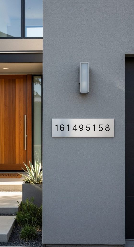 15 Front Yard Address Sign Ideas For Stylish Homes