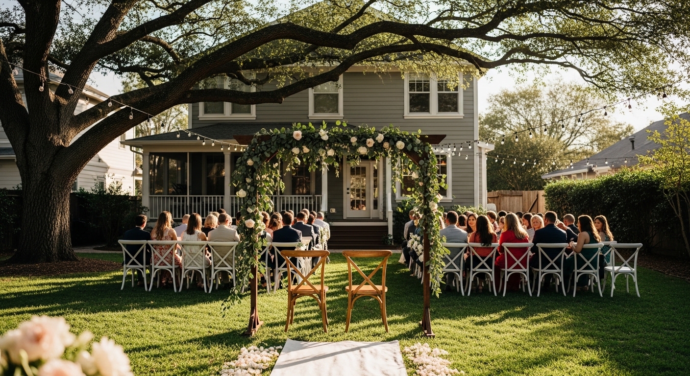 15 Small Backyard Wedding Ideas For A Beautiful Home Ceremony