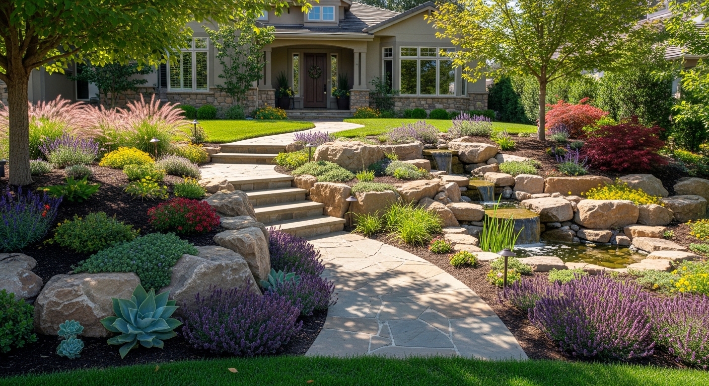 15 Front Yard Hill Landscaping Ideas For Sloped Yards