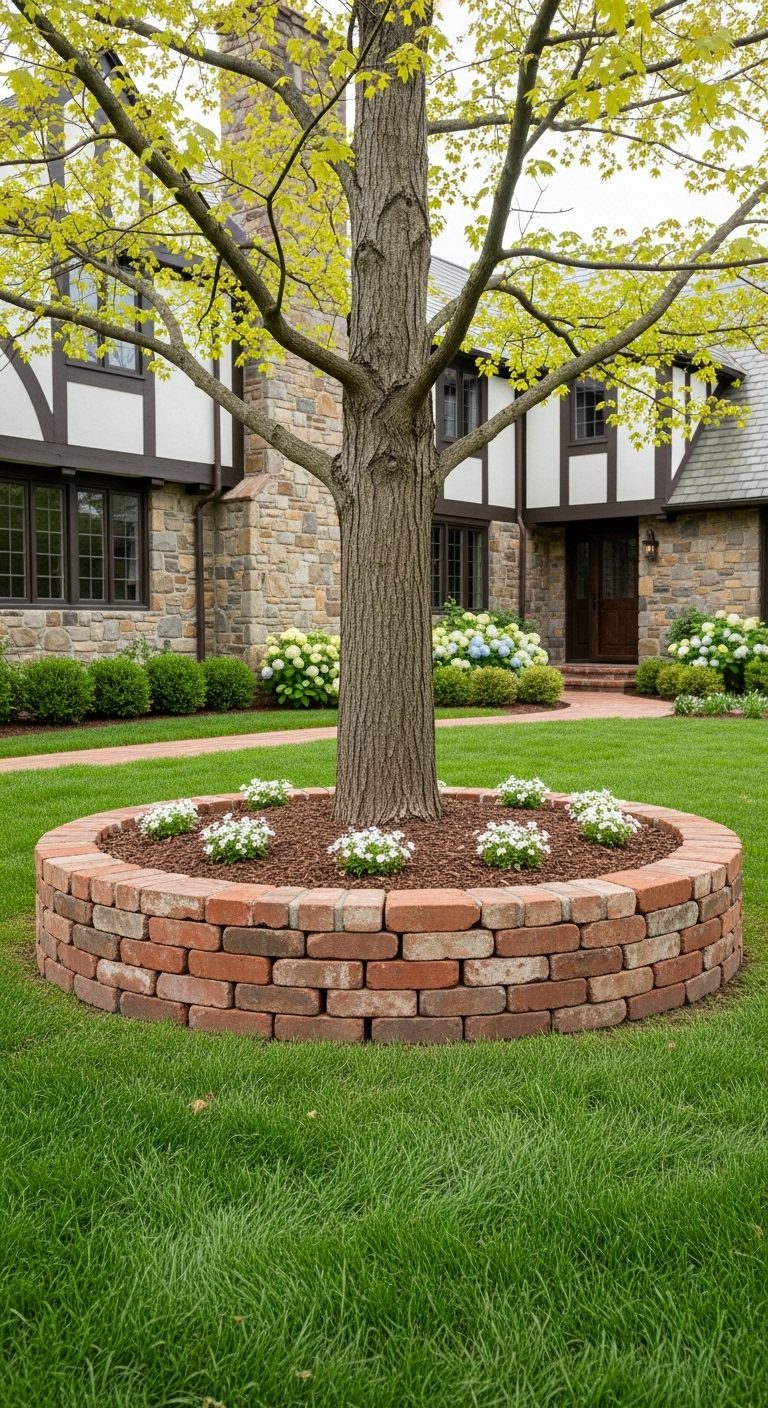 15 Front Yard Brick Landscaping Ideas For Stunning Curb Appeal